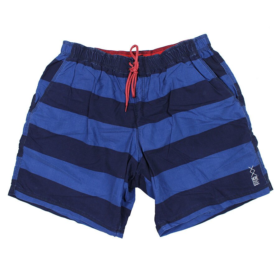 North 56 Horizontal Stripe Swim Tog with Draw String - Designed for big ...