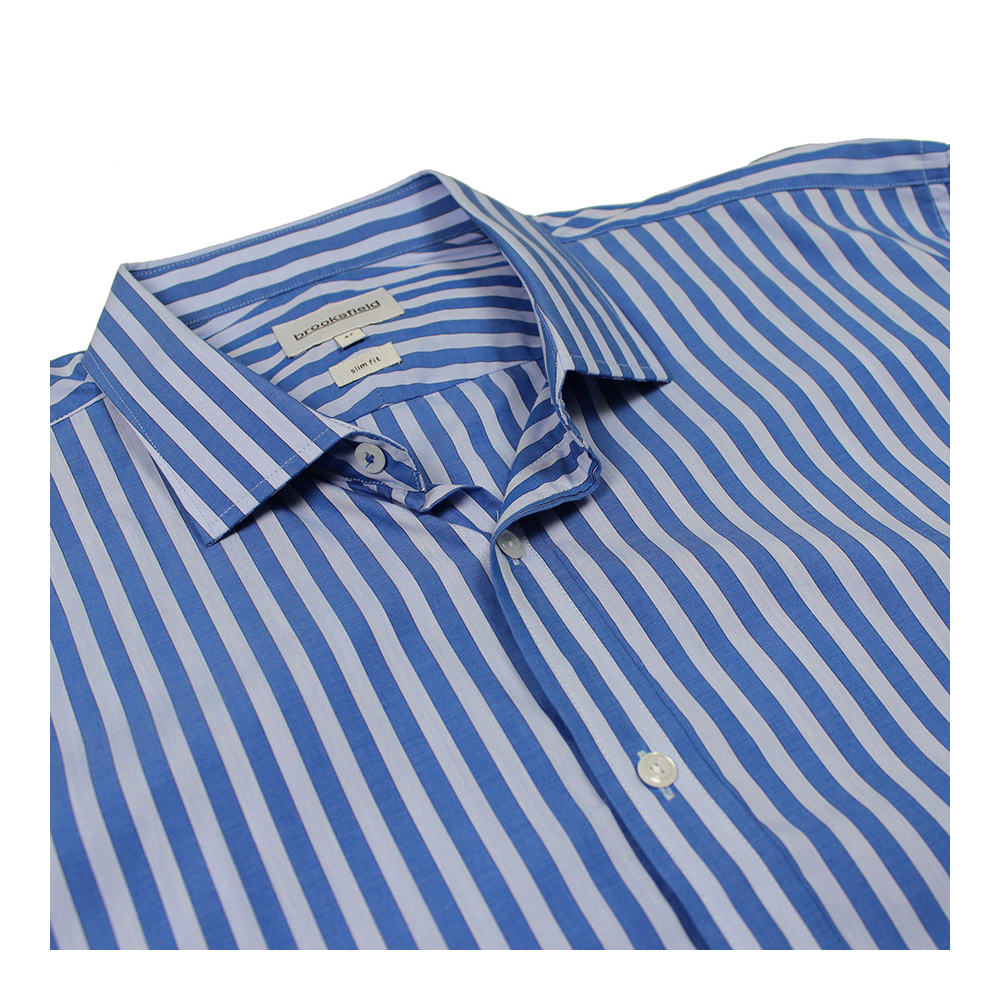 Brooksfield Original Fit Stripe Shirt - Beggs offers NZ best selection ...