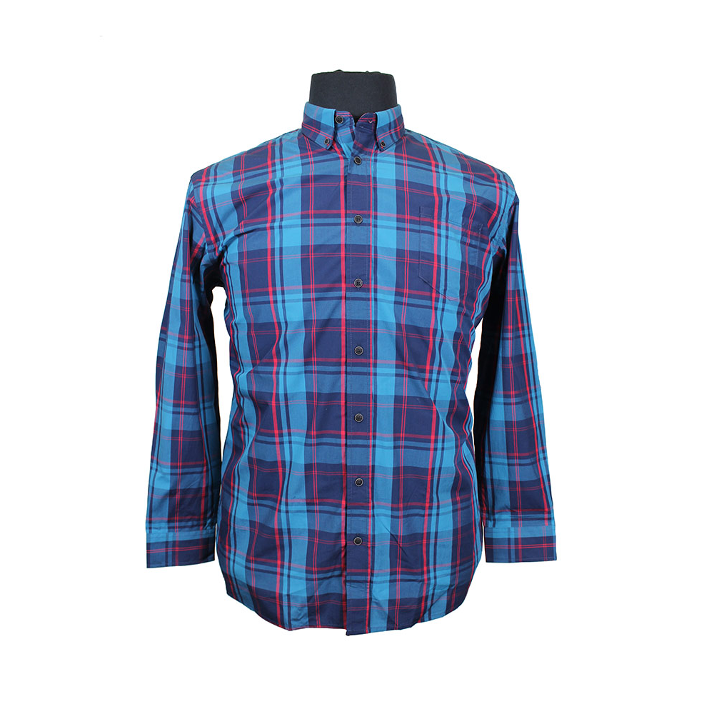 Mish Mash Spruce Pure Cotton Window Pane Check Shirt Shop By Brand