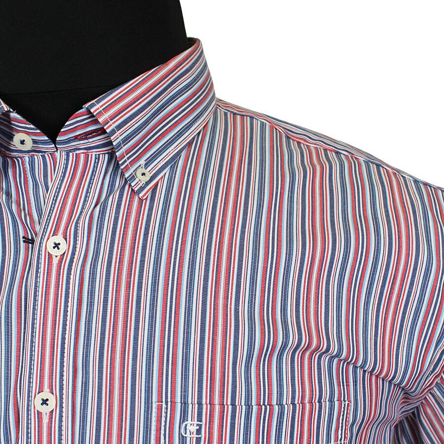 Casa Moda Stretch Cotton Multi Stripe Shirt - Beggs Wairau - Casa Moda ...