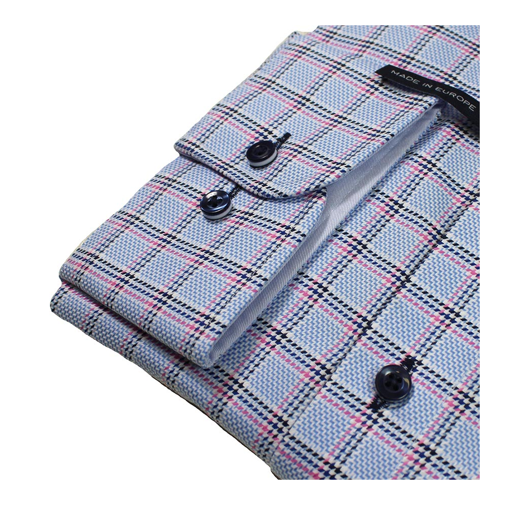 Casa Moda 3151300 Pure Cotton Mini Check Pattern Fashion Shirt - Beggs ...