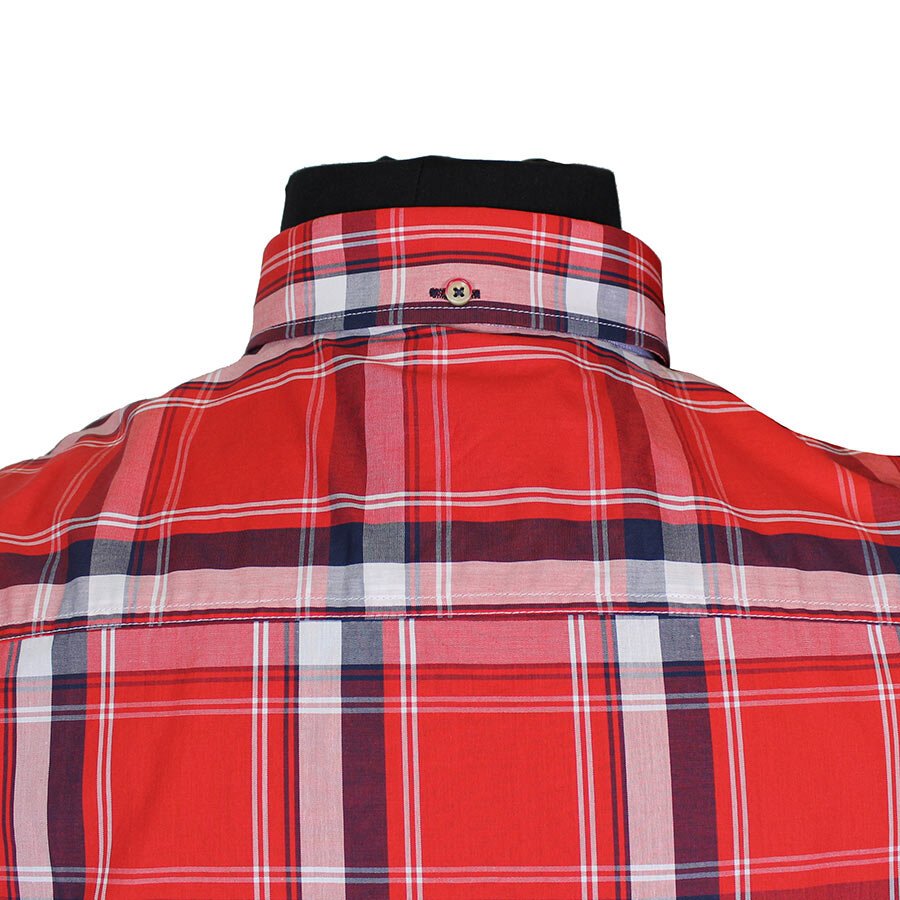 Campione Pure Cotton Multi Check Buttondown Collar Shirt Campione