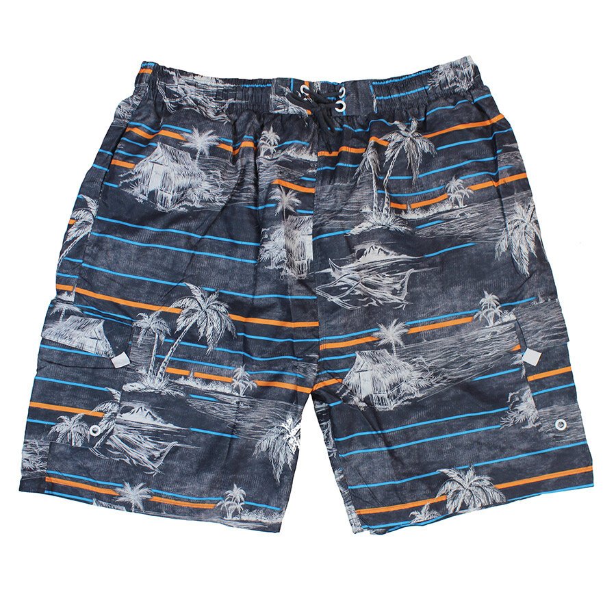 Kam Island Print Beach Swim Togs - KAM Denim Jeans offer big men a ...