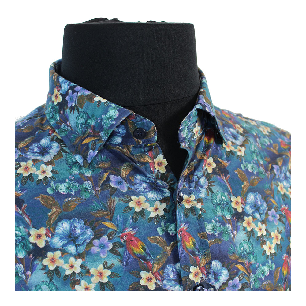 Haupt Pure Fine Cotton Garden Scene Pattern Fashion Shirt - Shop by ...