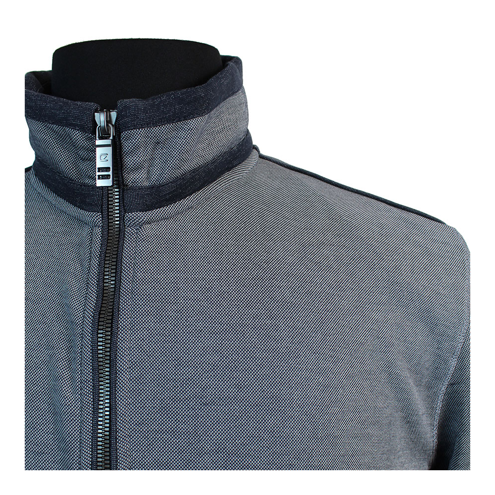 CASA MODA - Navy Full Zip Sweater Grey Navy - Beggs Wairau - Casa Moda ...