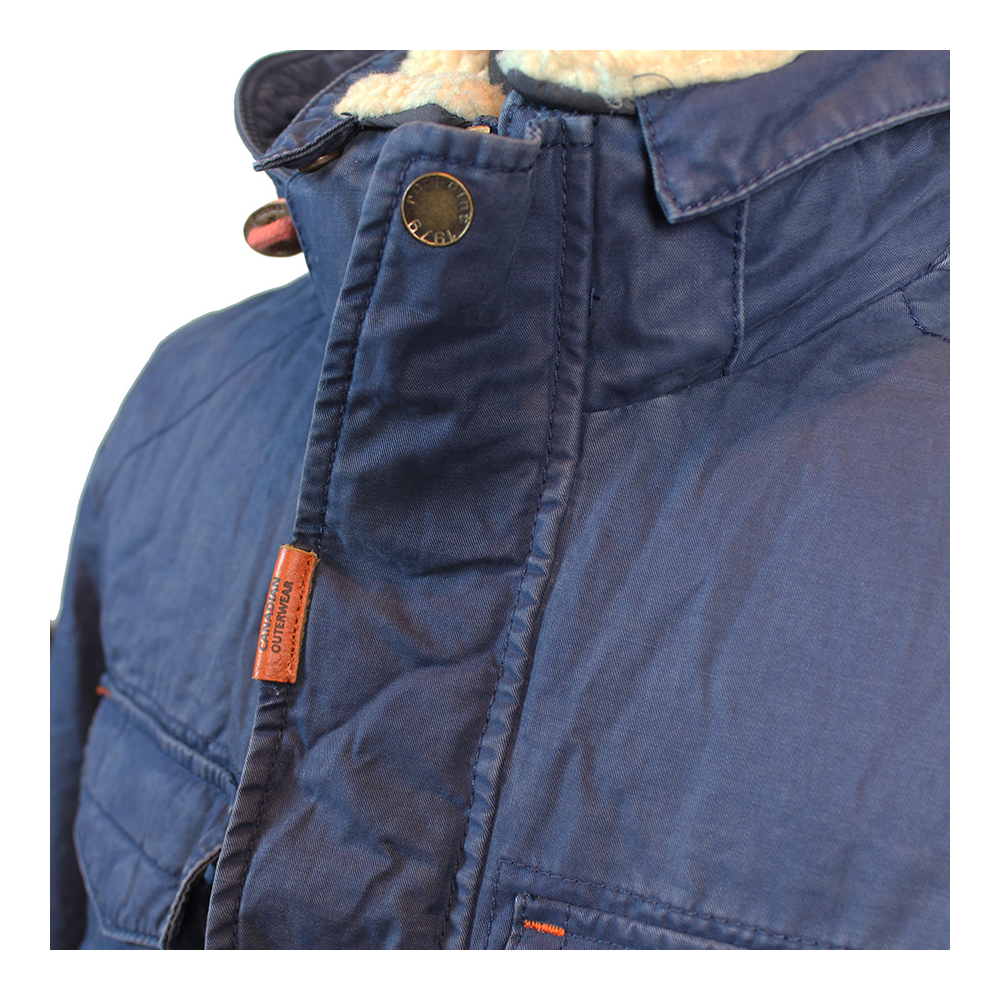 REDPOINT - Karlton Jacket With Removable Hood Navy - Redpoint is ...