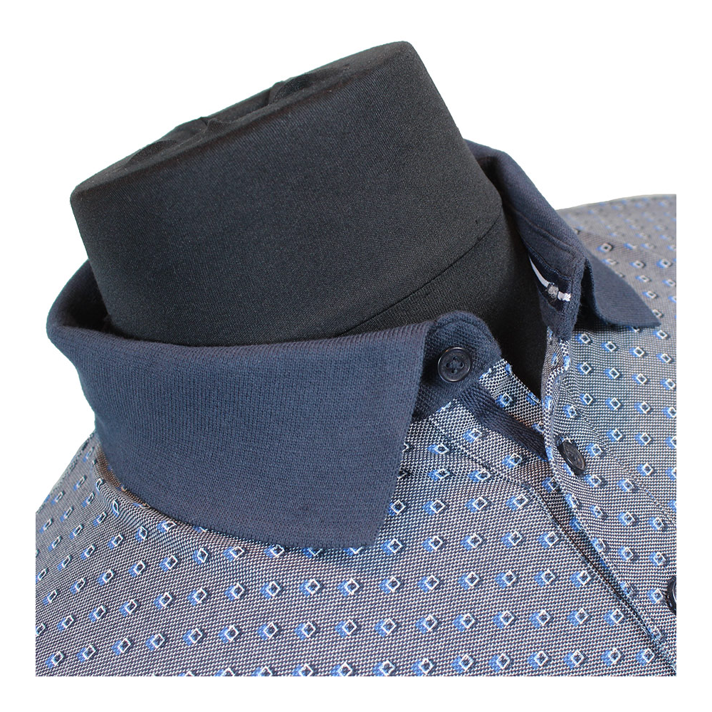Beggs Big Men's Clothing | Big Men's Mini Box Pattern Polo