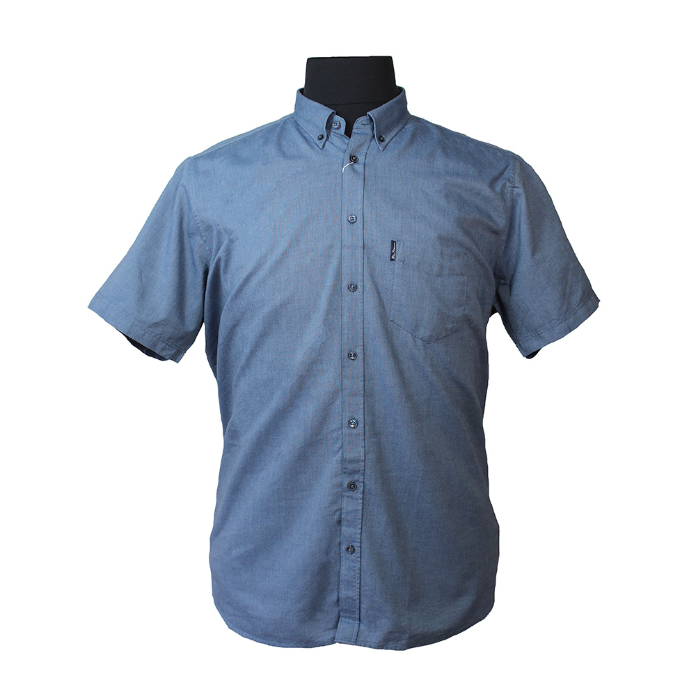 Ben Sherman Oxford SS Shirt Slate Blue - This iconic brand is available ...