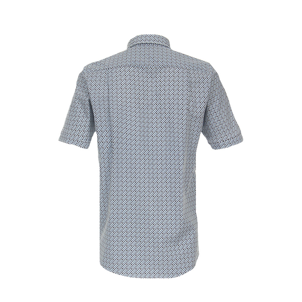 Casa Moda Blue Diamond Pattern SS Shirt - Beggs Wairau - Casa Moda is ...