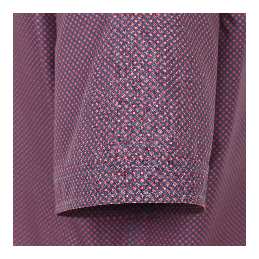 Casa Moda Red Diamond Pattern Short Sleeve Shirt - Beggs Wairau - Casa ...