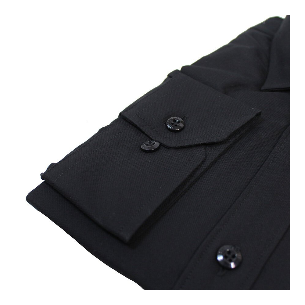 Brooksfield Black Stretch Cotton Business shirt - Beggs offers NZ best ...