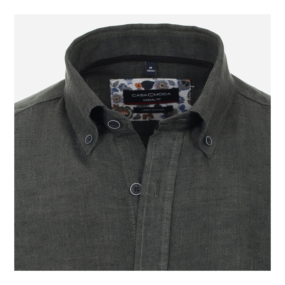 Casa Moda Linen Short Sleeve Shirt Olive - Beggs Wairau - Casa Moda is ...