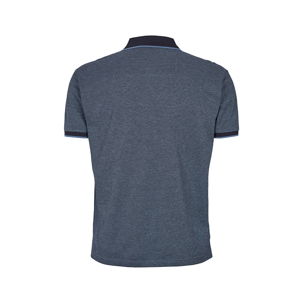 North56 Pure Cotton Melange Pattern Pique Weave Polo - Designed for big ...