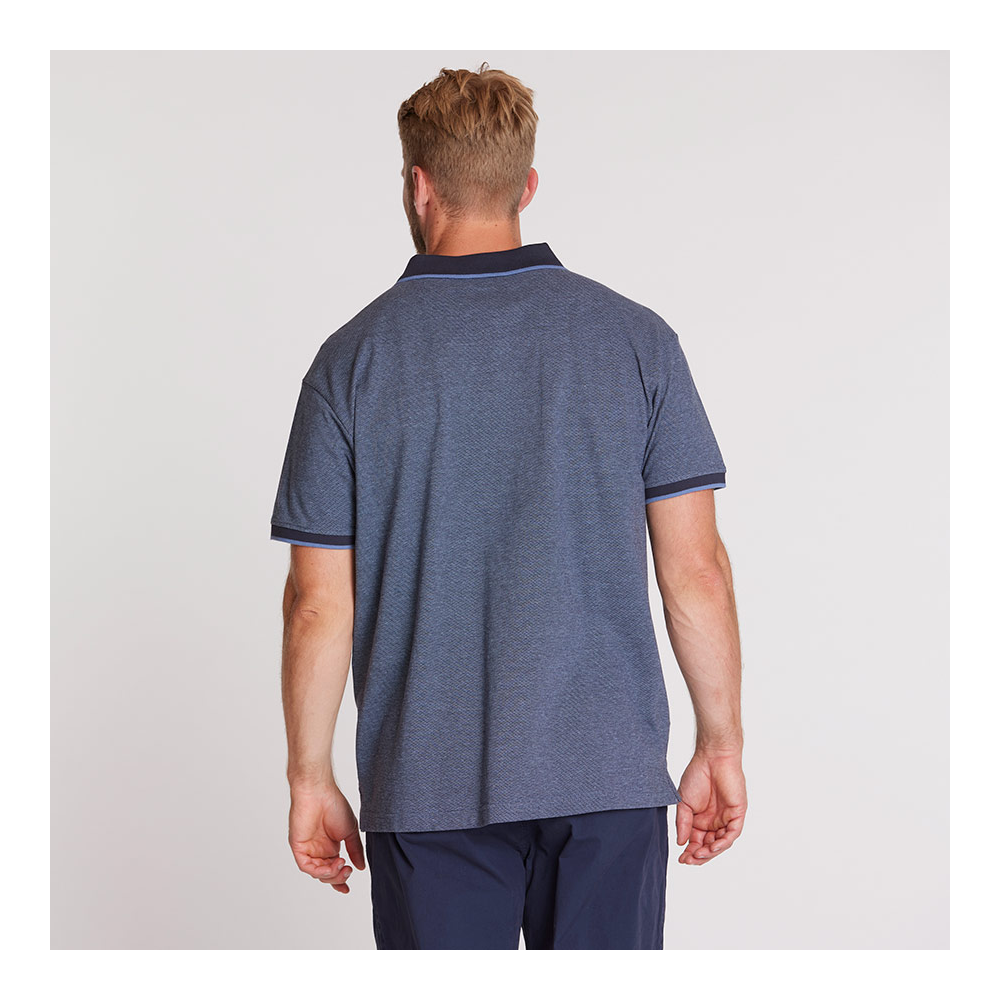 North56 Pure Cotton Melange Pattern Pique Weave Polo - Designed for big ...