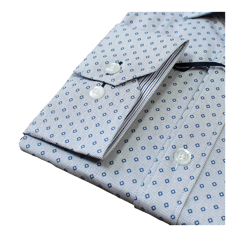 Brooksfield 2216 Small Diamond Stretch cotton Business Shirt - Beggs ...