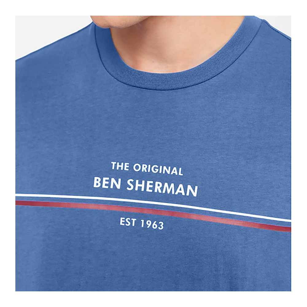 Ben Sherman Original Brand Tee Blue - This iconic brand is available ...