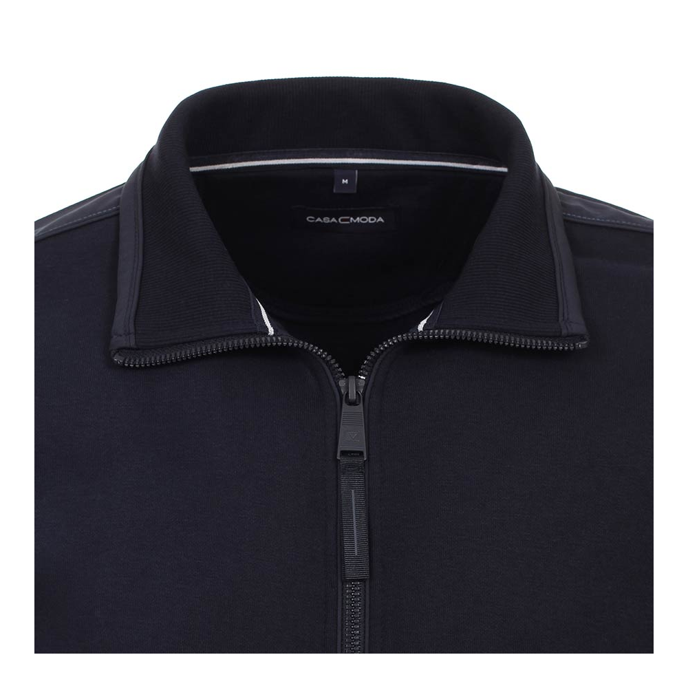 Casa Moda Full Zip Cotton Sweater Navy - Beggs Wairau - Casa Moda is ...