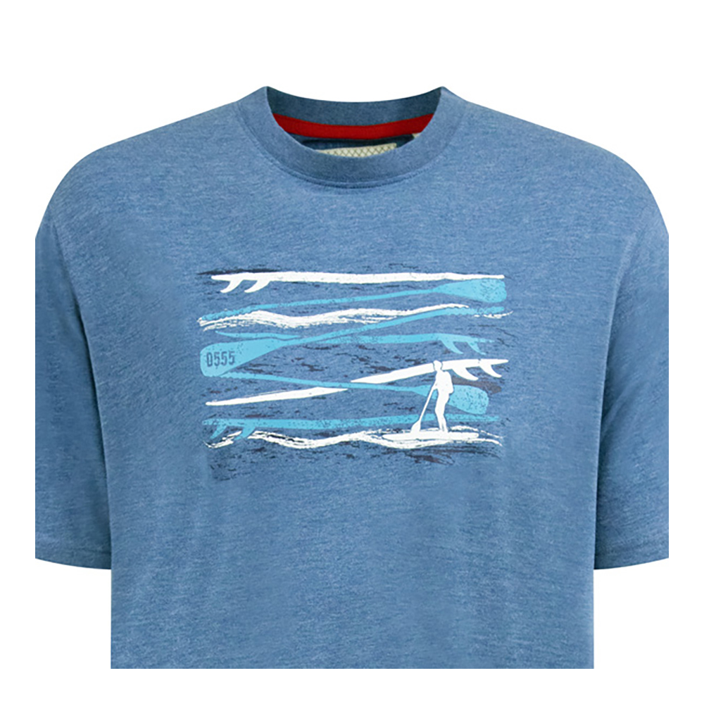 D555 - Waves Print Tee Blue - D555 - Affordable European Fashion for ...