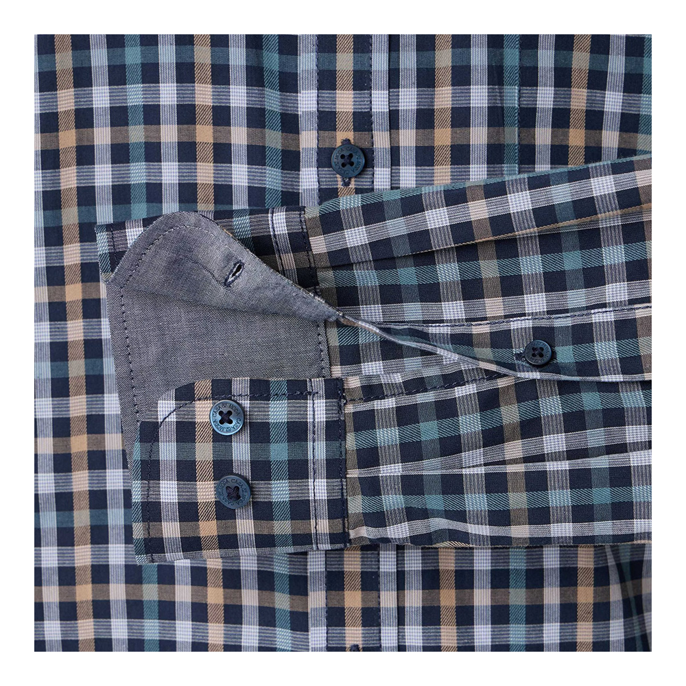 Casa Moda Small Check LS Shirt Blue - Beggs Wairau - Casa Moda is one ...