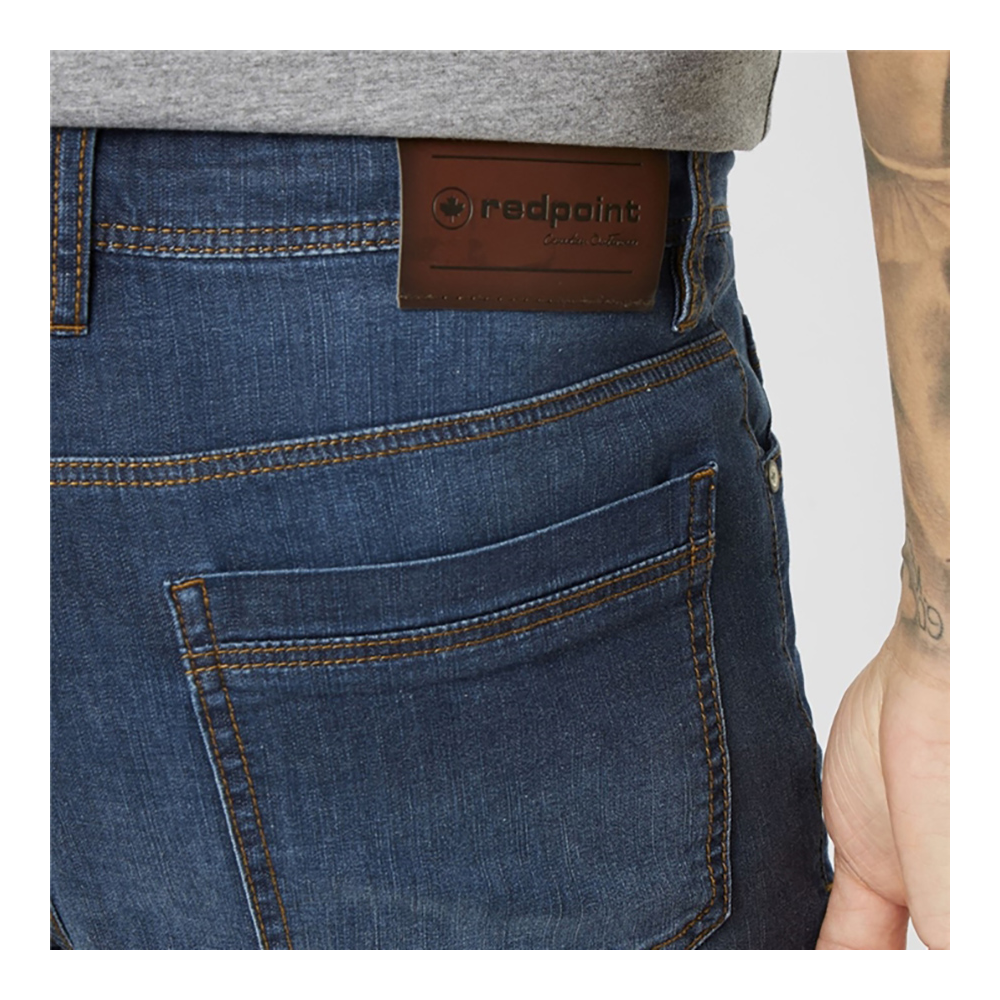 REDPOINT - Markham Stretch Denim Short Dark Blue - Redpoint is designed ...