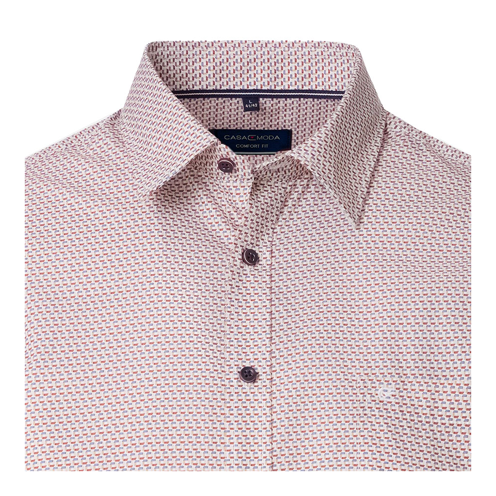 Casa Moda Abstract Pattern LS Shirt Garnet - Beggs Wairau - Casa Moda ...
